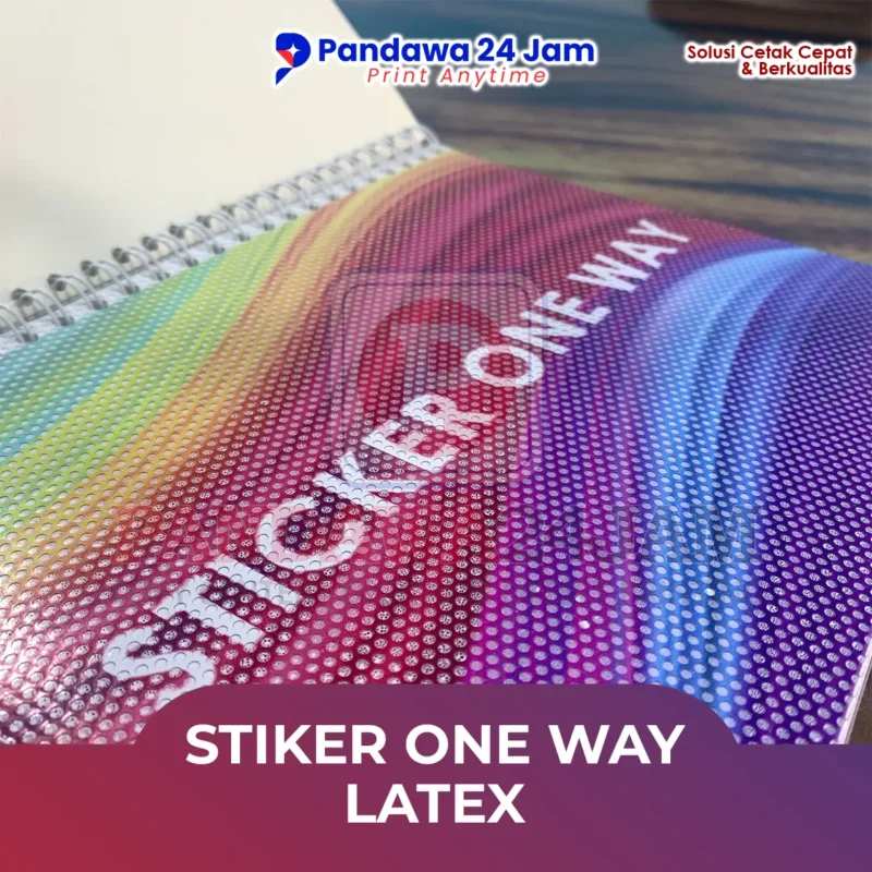 Stiker One Way Latex - Pandawa Percetakan 24 Jam