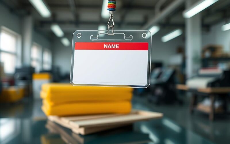 Desain dan Cetak Name Tag dengan Lanyard