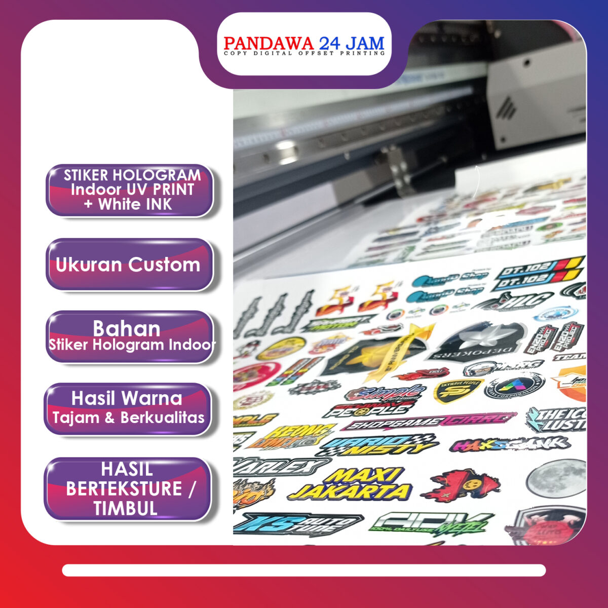 Harga Terbaru untuk Print Stiker